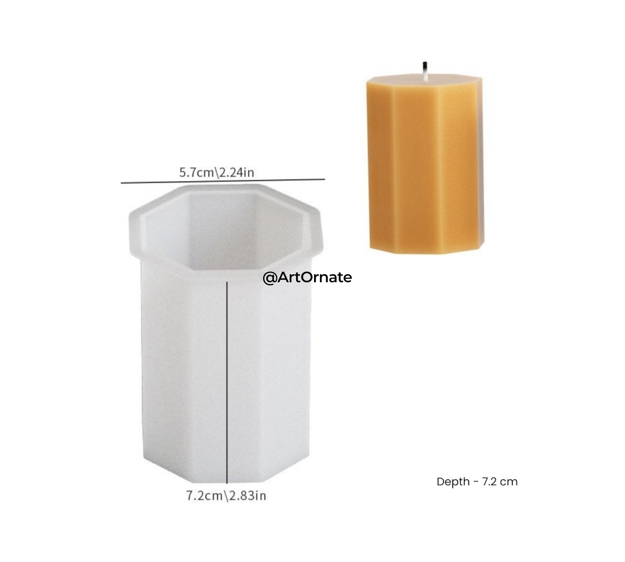 Octagon Pillar Candle Silicone Mould – ArtOrnate