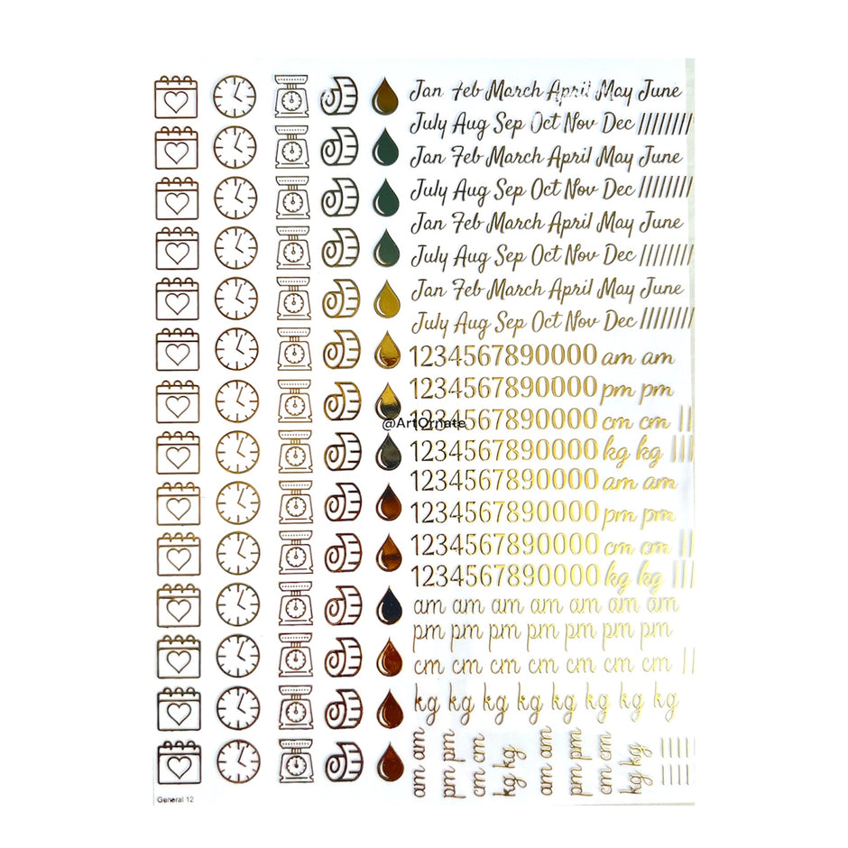 Metallic Gold Insert Sheet – ArtOrnate
