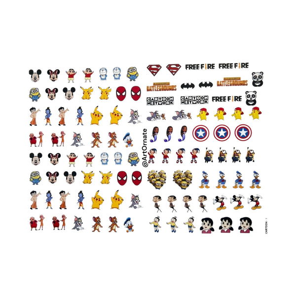 Cartoon Character Colour Insert Sheet (CIS04) – ArtOrnate