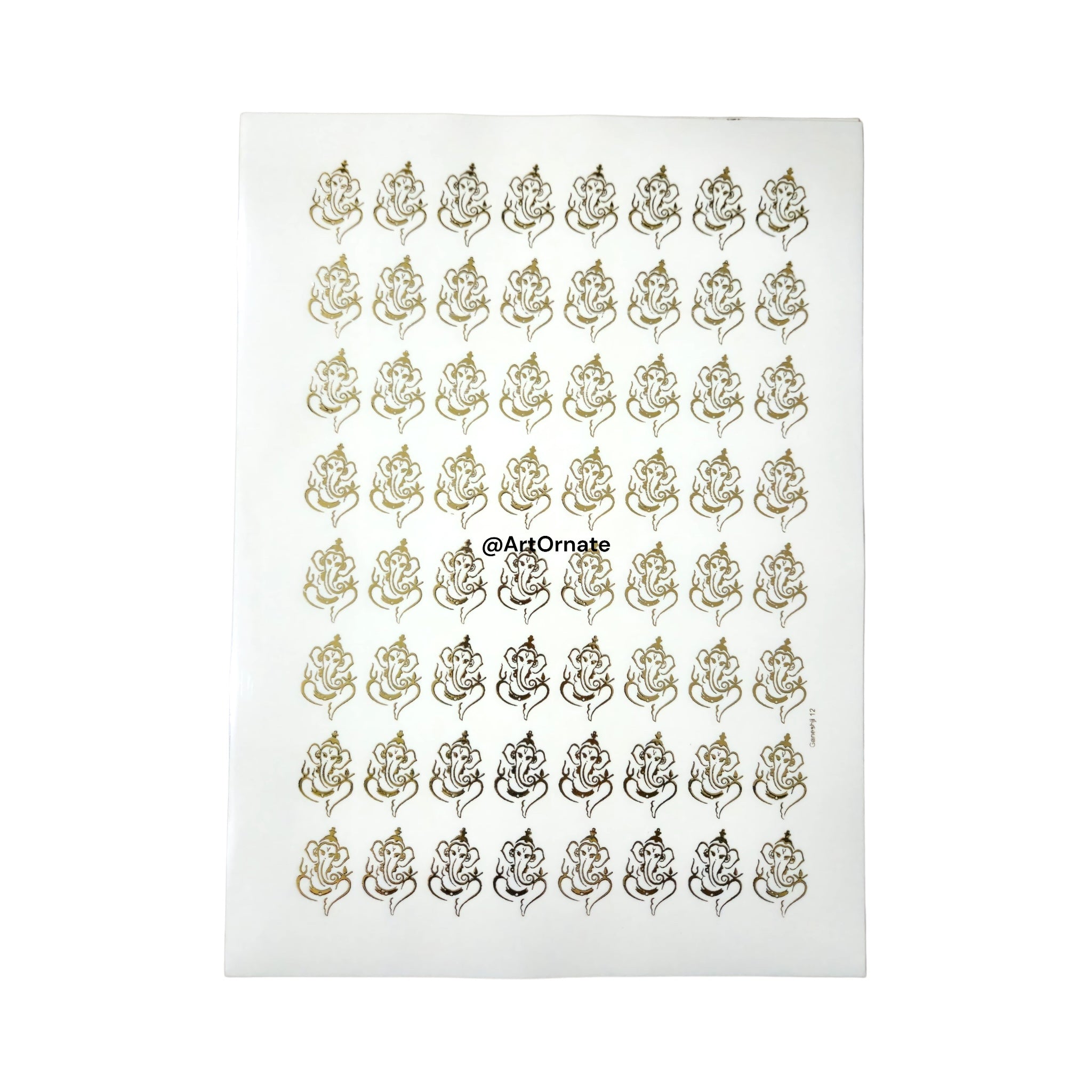 EMBOSSED GOLD METALLIC FOIL STICKER - A4 SHEET (GF04) – ArtOrnate ...