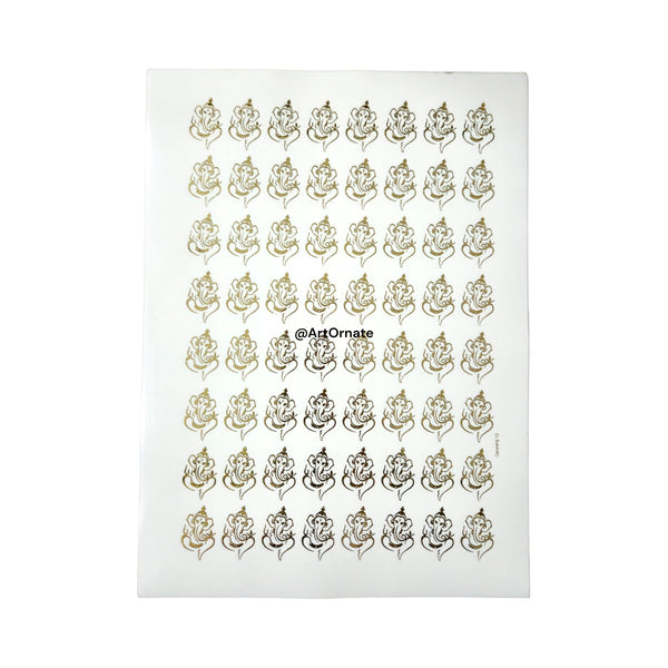 EMBOSSED GOLD METALLIC FOIL STICKER - A4 SHEET (GF04) – ArtOrnate